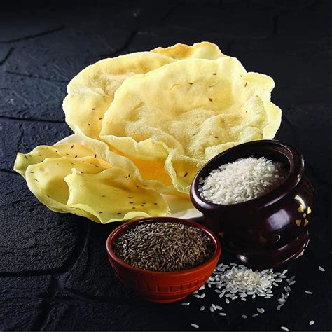 Bsr Home Made Jeera Rice Papadrice Papadappalam 200 Gram Appalam