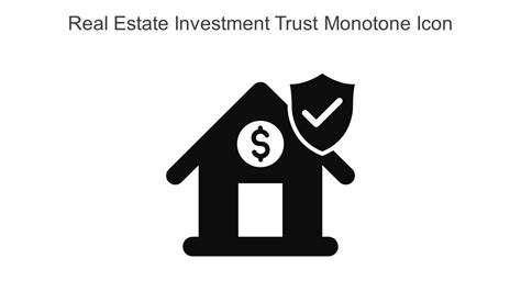 Real Estate Investment Trust Monotone Icon In Powerpoint Pptx Png And Editable Eps Format Ppt