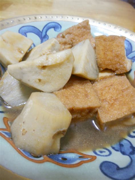 里芋と厚揚げの煮物 By 単！！ 【クックパッド】 簡単おいしいみんなのレシピが356万品