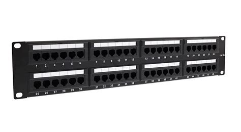 Patch Panel 48 Portas RJ45 Cat5e IDC 2U Importado Modelo Econômico I3M Shop Produtos para