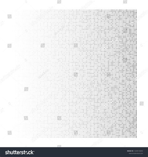 Design Elements Binary Computer Code Halftone Stock Vector Royalty Free 1244516053 Shutterstock