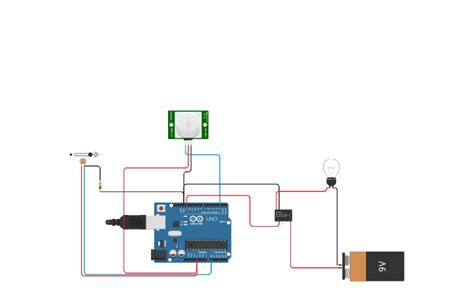 Circuit Design Sensor De Movimento Tinkercad