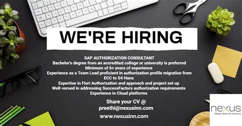 Nexus Innovate On Linkedin Sapecc S4hana Sapgrc Sapsecurity Singapore Singaporejobs…