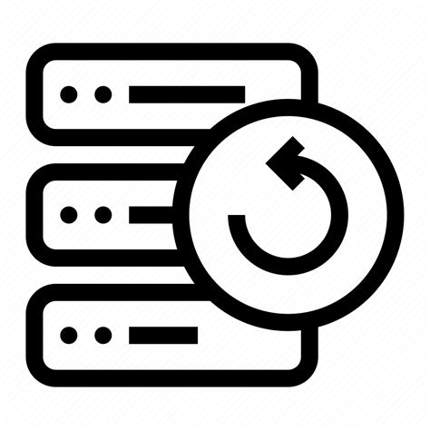 arrow data database server update icon download on iconfinder