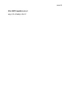 Solving Systems Using Substitution Notes By Krista Gurnett TPT