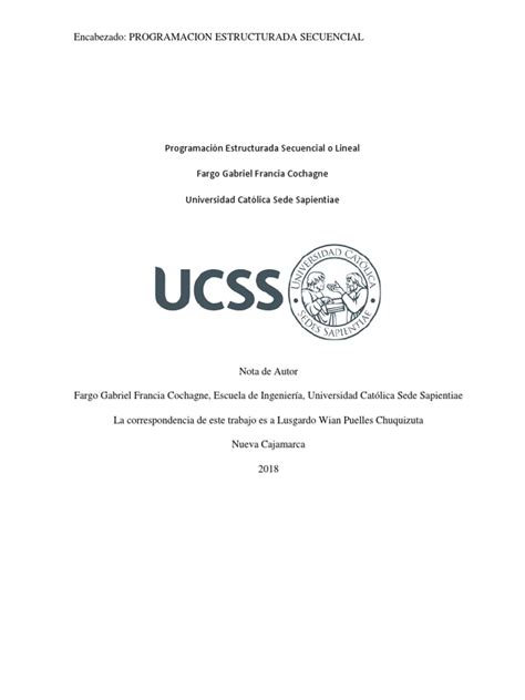 Programación Estructurada Secuencial O Lineal Pdf Algoritmos Programación De Computadoras