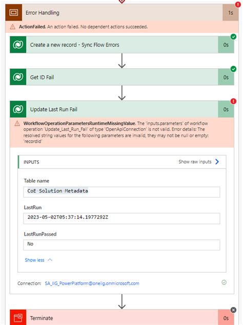 CoE Starter Kit BUG Admin Sync Template V3 CoE Solution Metadata