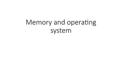 Windows Operating System Presentation Pptx Operating Systems