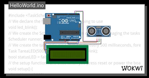 A Virtual Tape Measure Wokwi ESP32 STM32 Arduino Simulator