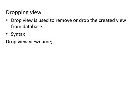 Sql Joins And View Pptx