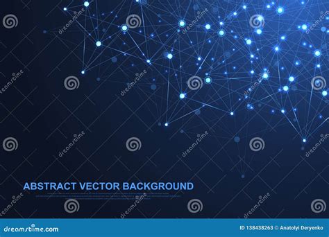 Networking Connection Concept Abstract Technology Global Network Connections With Points And