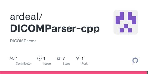 github ardeal dicomparser cpp dicomparser