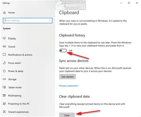 How To Disable Clipboard History In Windows MajorGeeks