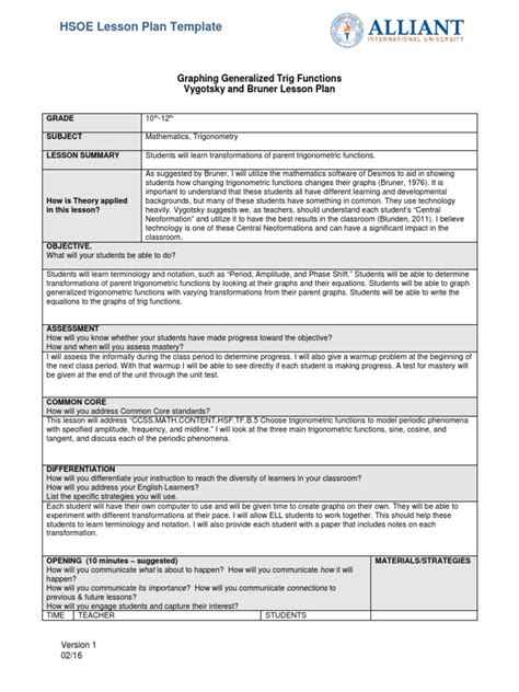 Transformations Of Trigonometric Functions Pdf Trigonometric