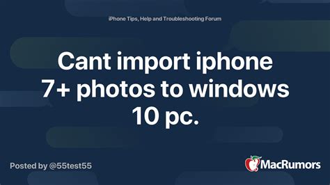 Cant Import Iphone 7 Photos To Windows 10 Pc Macrumors Forums