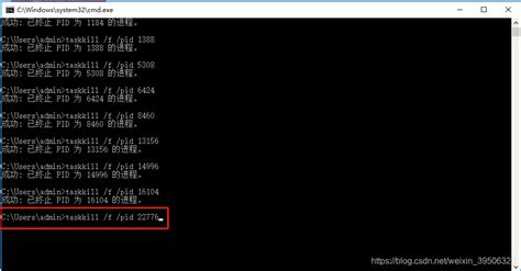 Windows终止进程——taskkill Csdn博客
