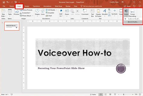 How To Do A Voiceover On PowerPoint