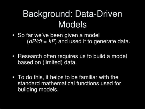 Ppt Chapter 8 Data Driven Models Powerpoint Presentation Free