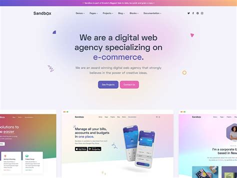 Sandbox Modern Multipurpose Bootstrap Template