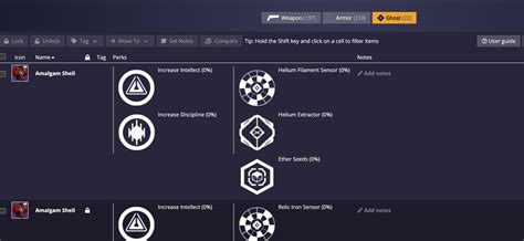 D1 Organizer Needs A Bit Of Work · Issue 10010 · Destinyitemmanager