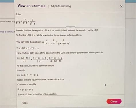 Solved It S Solved Example But There Are Two Solutions Chegg Com