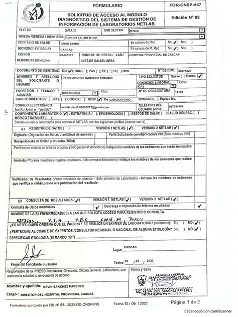 Formulario Netlab Pdf