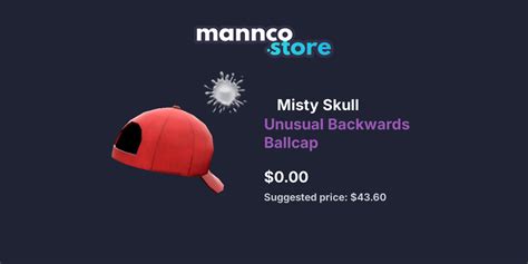 Misty Skull Unusual Backwards Ballcap Mannco Store