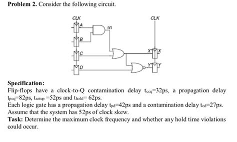 Solved Problem 2 Consider The Following Circuit Clk Clk N1
