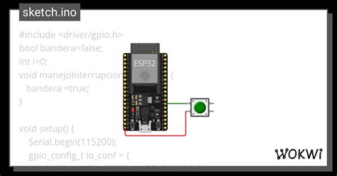 ESP32 INTERRUPCION EXTERNA Wokwi ESP32 STM32 Arduino Simulator