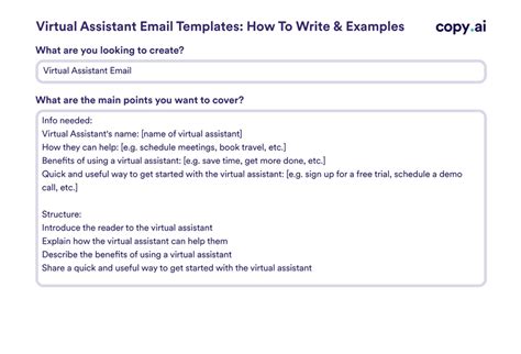 Virtual Assistant Email Templates How To Write And Examples