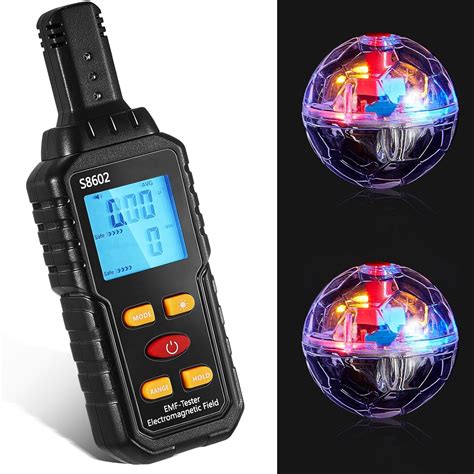 Ghost Hunting Equipment Kit Emf Meter With 2 Motion Light Up Cat Balls