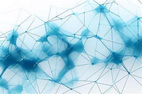 Premium Vector Abstract Geometric Texture With Molecular Structures And Neural Network