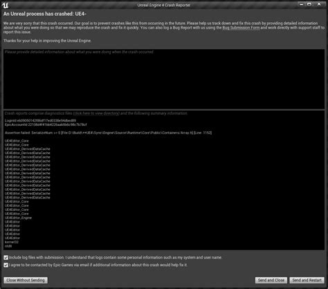 crashing r unrealengine
