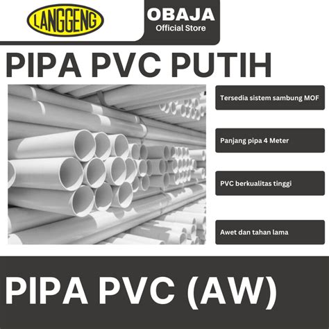 Jual Langgeng Pipa Pvc Aw 4 Inch Pipa Aw Langgeng 4 Inch Shopee Indonesia