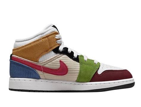 Buy Air Jordan 1 Mid Gs Patchwork Kixify Marketplace