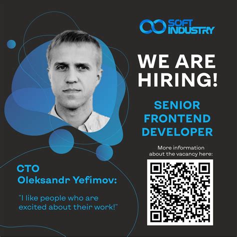 Soft Industry Alliance Ltd On Linkedin 🔥were Looking For A Senior Frontend Developer To Join
