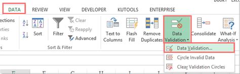 How To Apply Data Validation To Multiple Sheets At Once In Excel