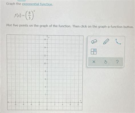 Solved Graph The Exponential Function X Fx Sw Plot