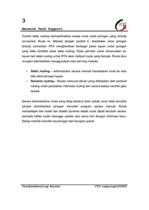 Module Troubleshooting Router PDF