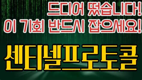 센티넬프로토콜 코인 이번 기회 반드시 잡으셔야합니다 드디어 떴어요 Youtube