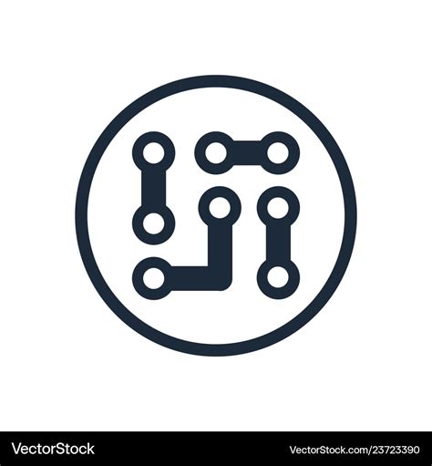 Microchip Chip Circuit Component Royalty Free Vector Image