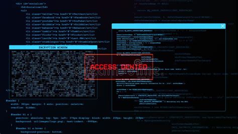Data Transfer Warning Alert Error Message Flashing On Screen Computer System Crash Stock Video