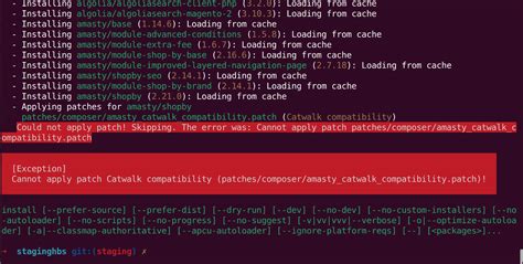 Magento2 Could Not Apply Patch Skipping The Error Was Cannot Apply