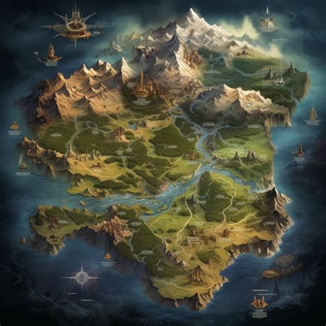 Create Fantasy Map Illustration With Cool Details By Kexey11 Fiverr