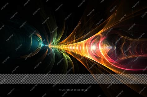 Premium Psd Luminous Abstract Waves Glowing Line Effect