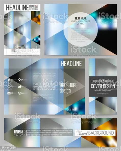 템플릿 세트마다 비즈니스 프리젠테이션 브로셔 고객 또는 책자 3단 브로슈어에 대한 스톡 벡터 아트 및 기타 이미지 3단 브로슈어 여행 주제 0명 Istock