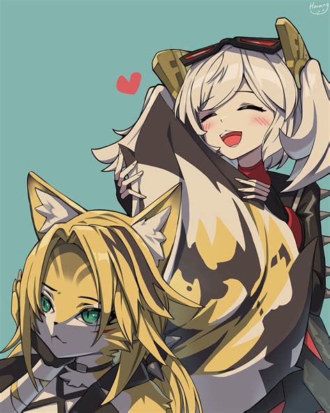 Burnice White And Pulchra Fellini Zenless Zone Zero Drawn By Harang Donmai