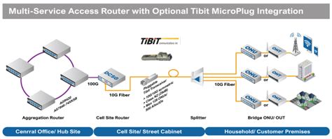 Multi Service Access Router With Optional Tibit Microplug Integration