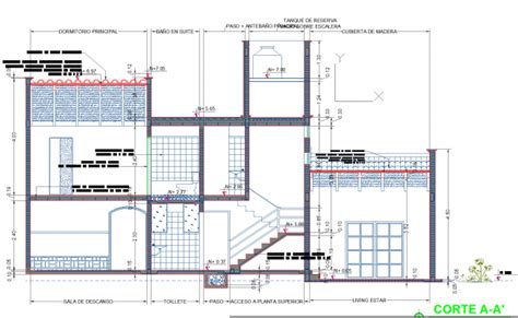 Construction Section Plan Detailed Dwg Construction Famous