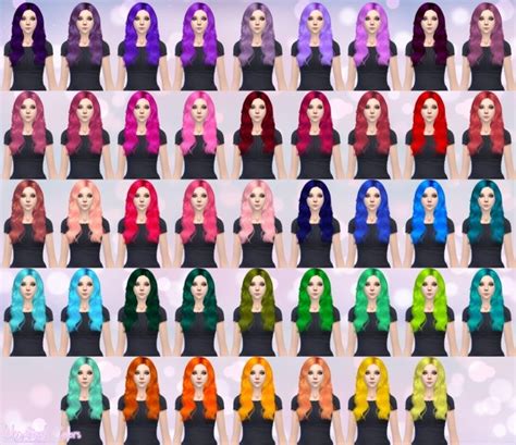 Cazy Raindrops Hair Retexture Sims 4 Hair